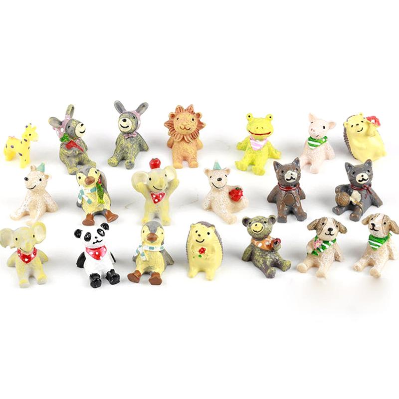 BESTOYARD 20pcs Assorted Miniature Animals Resin O... – Grandado