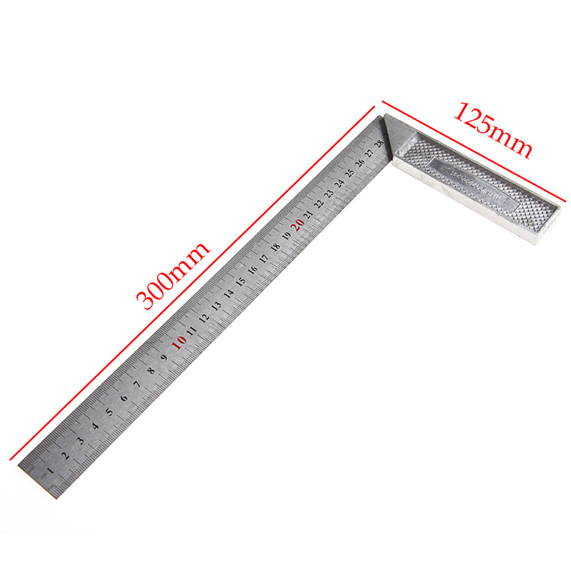 OOTDTY 30 cm Rvs Rechts Meetlat Tool Hoek Vierkant... – Grandado