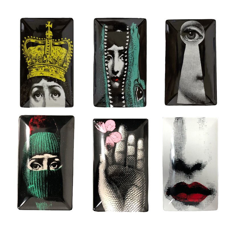 Human Face Plate Jewelry Storage Dish Ornaments Re... – Grandado