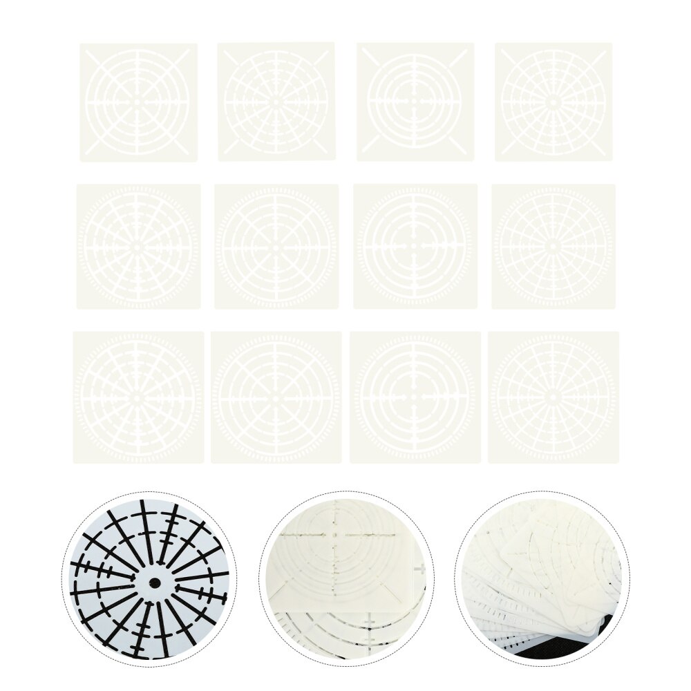 12 Pcs Decorative Painting Templates Drawing Stenc... – Vicedeal