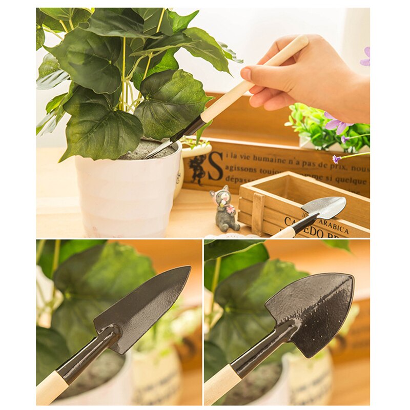 3pcs Mini Spade Metal Head Shovel Harrow Set Garde... – Grandado