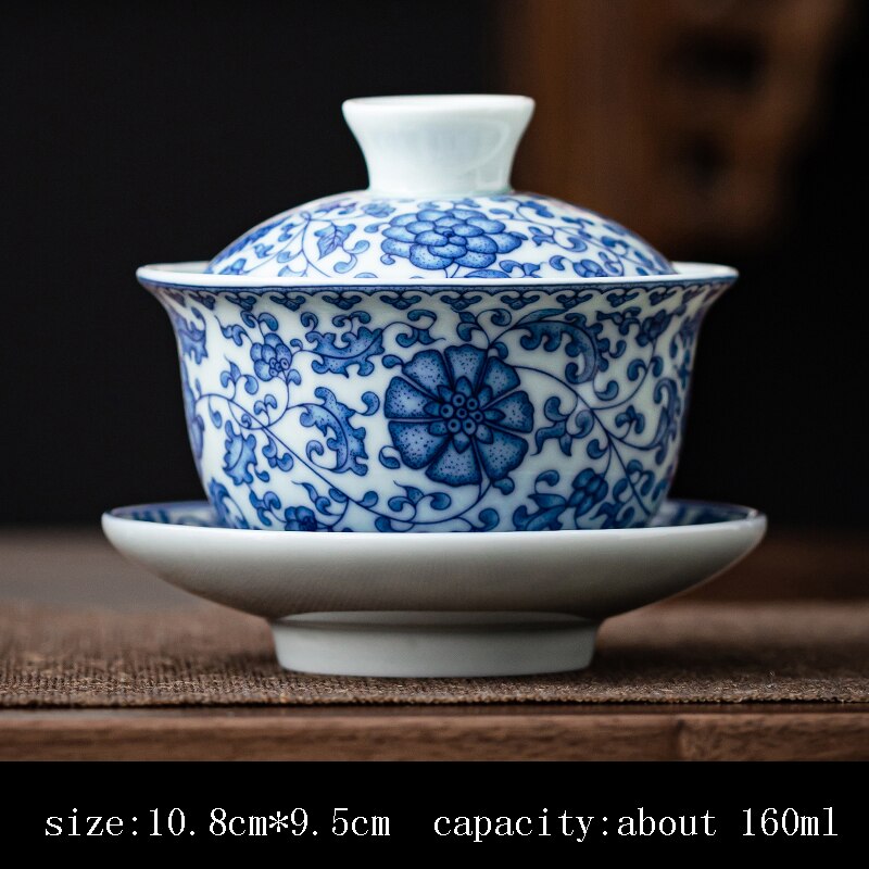 165ml Retro Chinese Traditional Tea Bowl Ceramic T... – Vicedeal