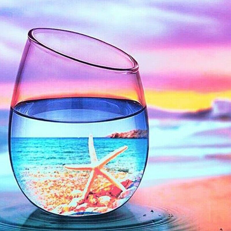 Wine Glass Landscape Diamond 5D Full Drill Paintin... – Grandado