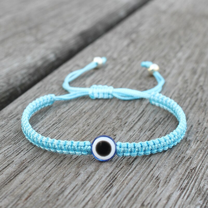 Handgemaakte Gevlochten Lucky Armband Turkije Blue... – Grandado