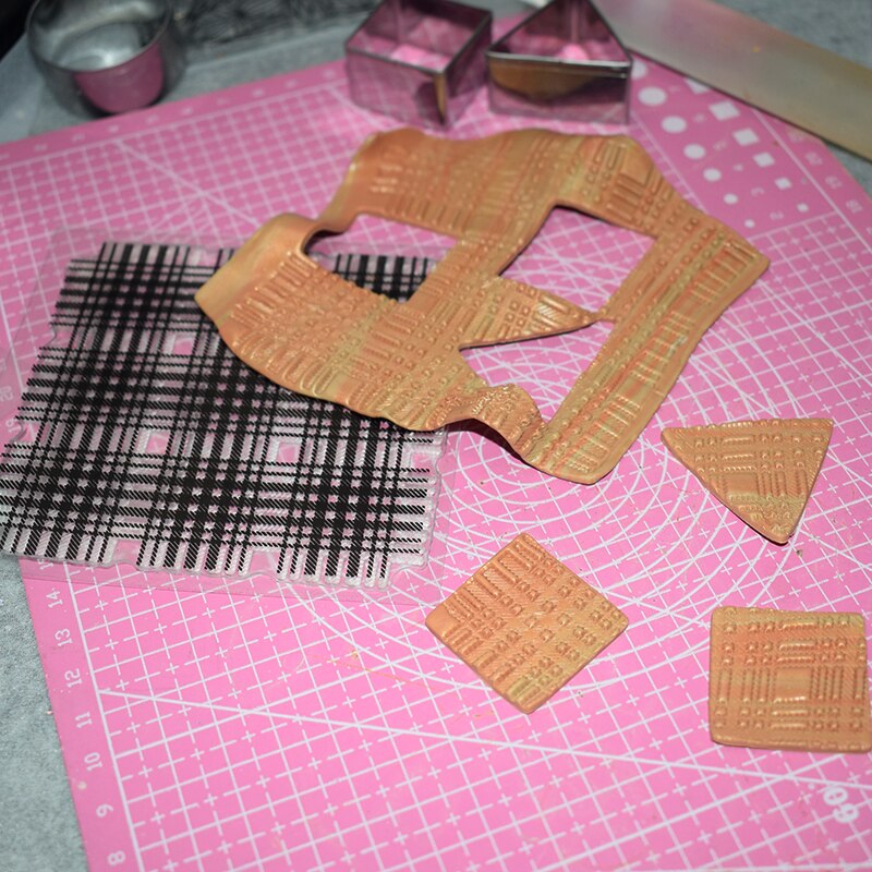 Polymer Clay Texture Stamp Sheets Lattice Pattern ... – Grandado