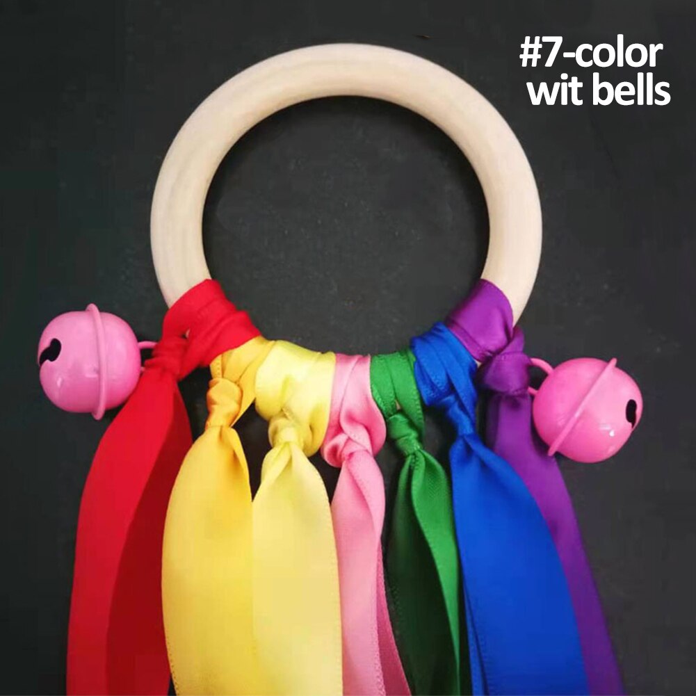 Colorful Baby Ribbon Ring with Bell Children Kids ... – Vicedeal
