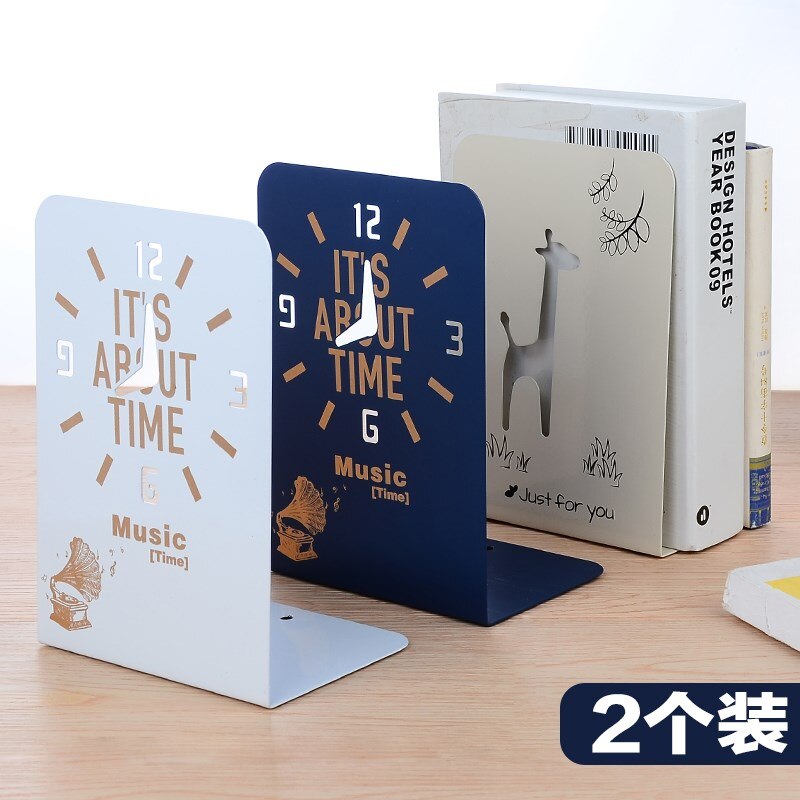 2 Pcs/Set Cute Giraffe and Clock Series Bookshelf ... – Vicedeal