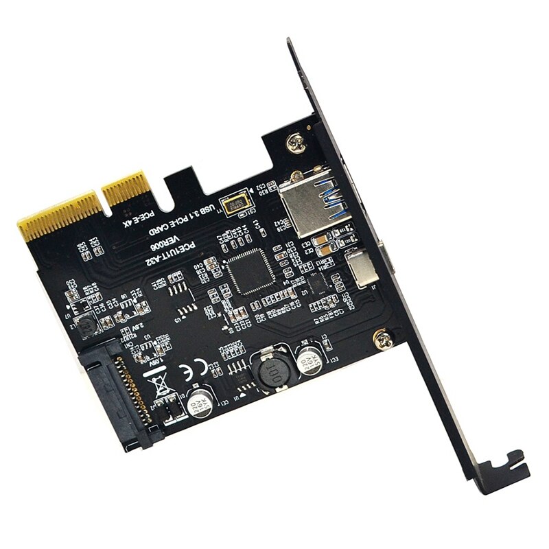 -USB3.1 TYPE-C + TYPE-A Expansion Card ASMedia ASM... – Vicedeal