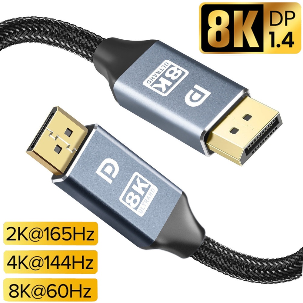 DisplayPort-Kabel DP 1.4 auf DP-Kabel 8K 4K 144Hz ... – Grandado