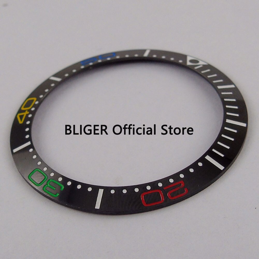 38MM Carving Black Ceramic Bezel Insert Watch Fit ... – Vicedeal