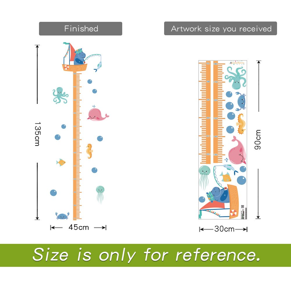 Measure Height Gauge Baby Wall Sticker Bedroom Wal... – Vicedeal