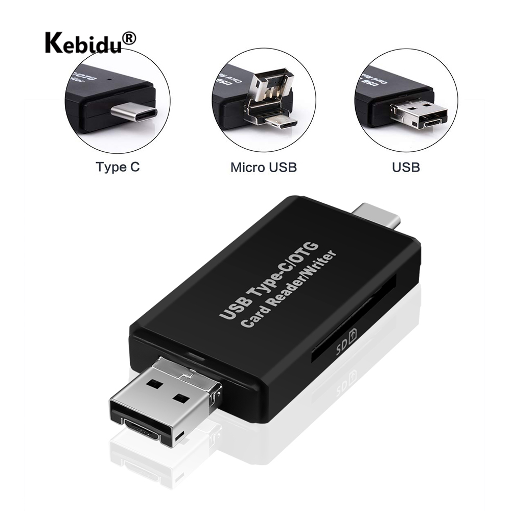 Sd Kaartlezer Usb C Kaartlezer 3 In 1 Usb 2.0 Tf/M... – Vicedeal