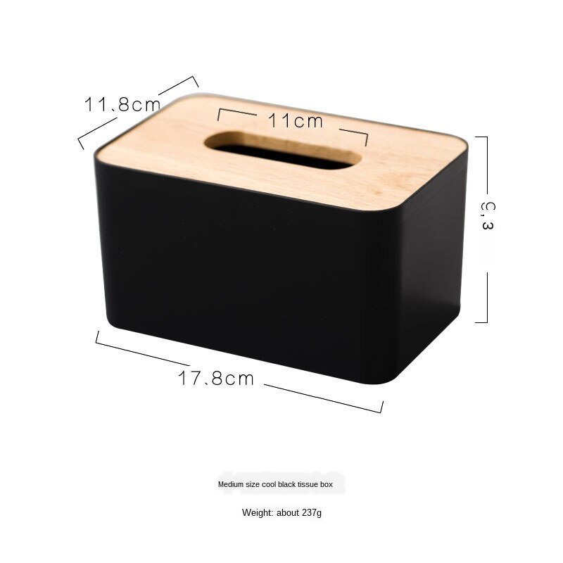 Modern Black Color Tissue Containers with Phone Ho... – Grandado