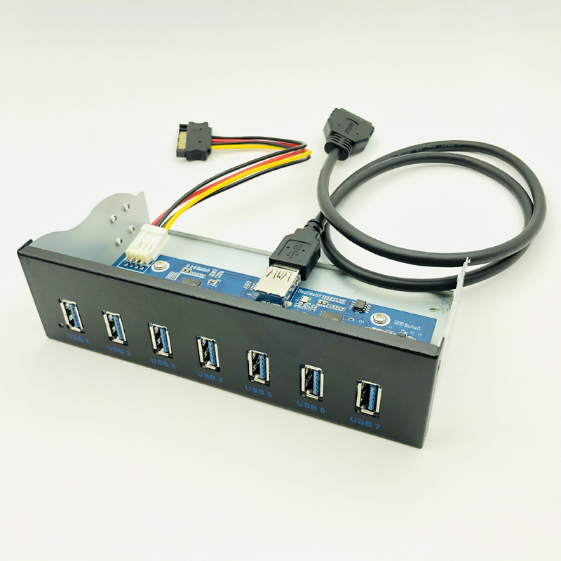 7 Port Usb 3.0 Hub 5Gbs 5.25 "CD-ROM Drive Ba... – Vicedeal