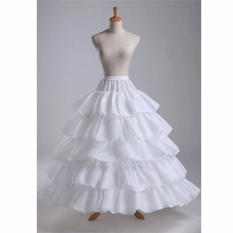 4 Hoop Wedding Wit Zwart Rood Petticoat Crinoline ... – Vicedeal