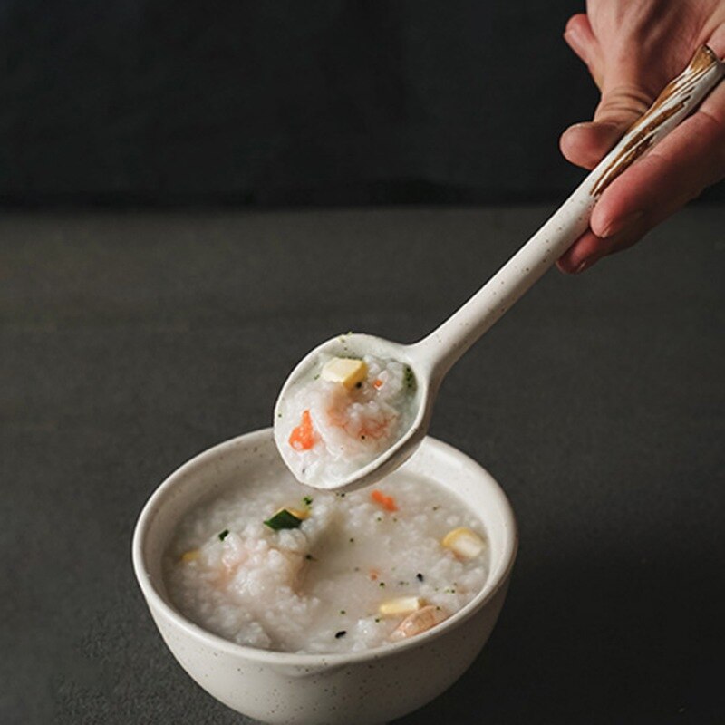 Japanse Keramische Soep Lepels Voor Rijst/Salade S... – Grandado