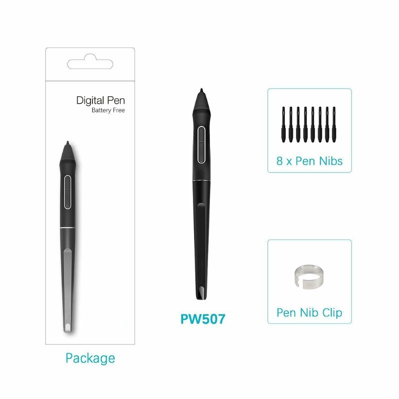Stylus Pen Express Keys PW507 Voor-Huion Digitale ... – Vicedeal
