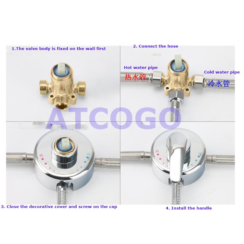 Electric water heater surface mounted shower and c... – Grandado