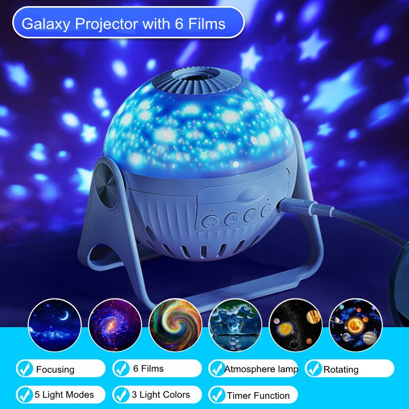 Star Night Lights Projector Galaxy Projector 360° ... – Grandado
