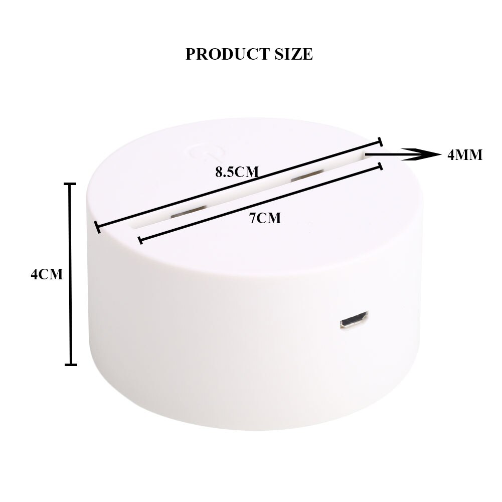 7 Colors Touch Lamp Base For 3D Night Light LED Li... – Grandado