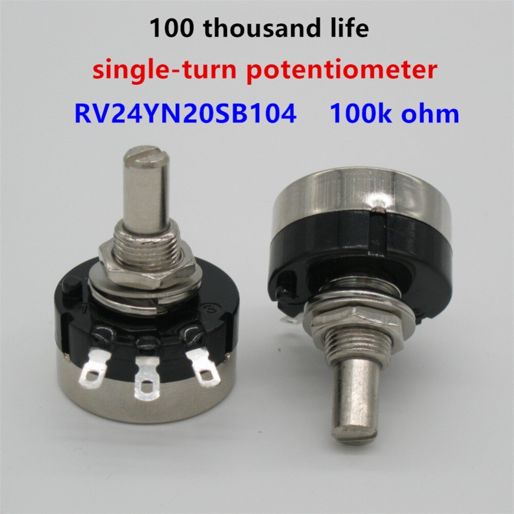 2 stks RV24YN20S B104 100 K ohm Carbon film potent... – Vicedeal