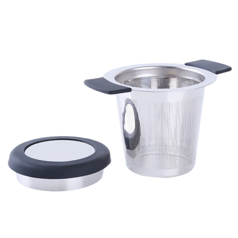Stainless Steel Tea Strainer with Lid Double Handl... – Grandado