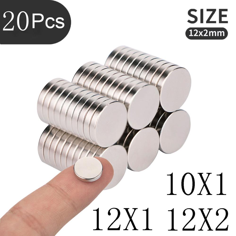 20PCS/Lot 10x1mm 12x2mm 12x1mm Small Round Magnet ... – Vicedeal