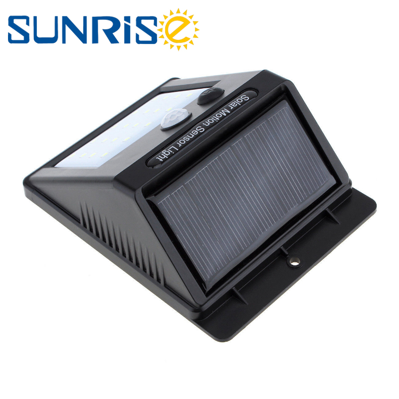 Led Zonne-energie Wandlamp Pir Motion Sensor Draad... – Grandado