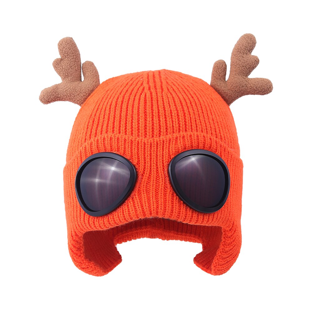 Kerst Muts Gewei Pilot Bril Gebreide Muts Casual E... – Grandado