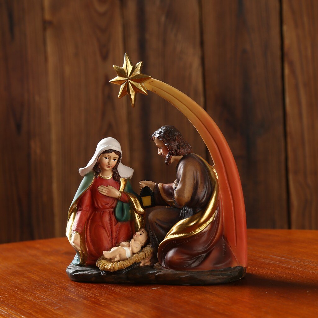 Profile Nativity Set, Includes Holy Family Resin D... – Grandado