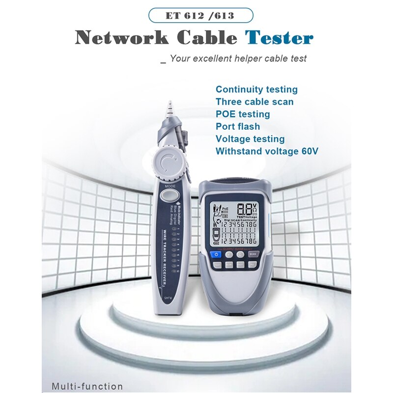 Handheld Multi-Function Network Cable Tester LCD S... – Grandado
