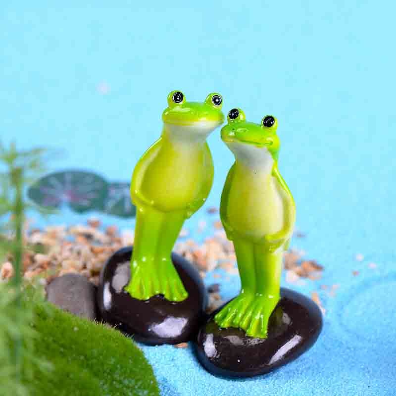 3 Style Cute Frog Mini Resin Crafts Fairy Garden M... – Vicedeal