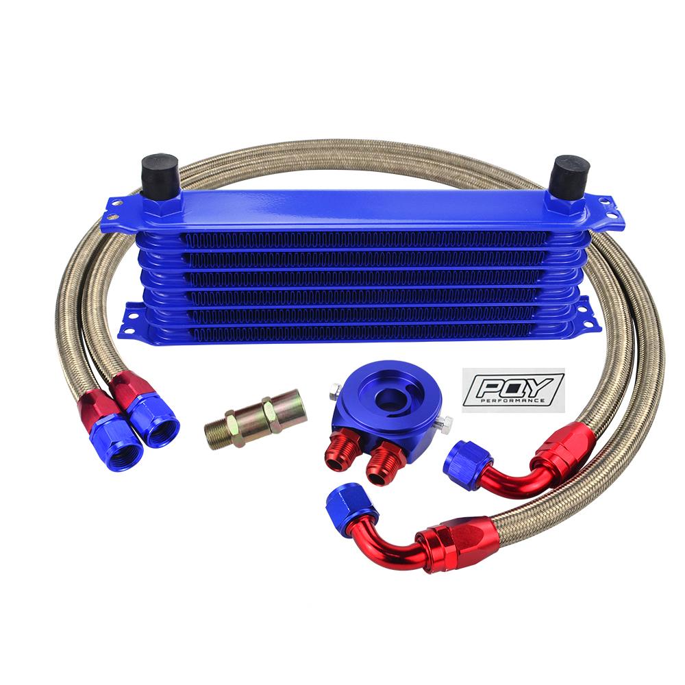 Universal 7rows Oil Cooler Kit Oil Filter Sandwi Vicedeal