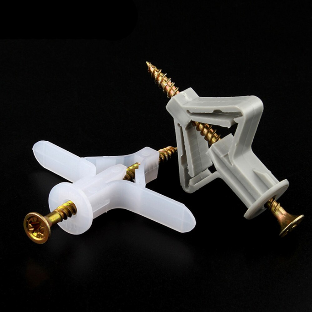 50 Set Nylon Plastic Expansion Screws Anchor Bolt ... – Vicedeal