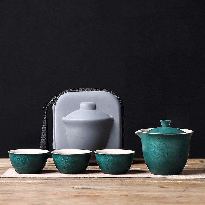 Travel Ceramics Tea Set Portable Tea Maker Rough P... – Vicedeal