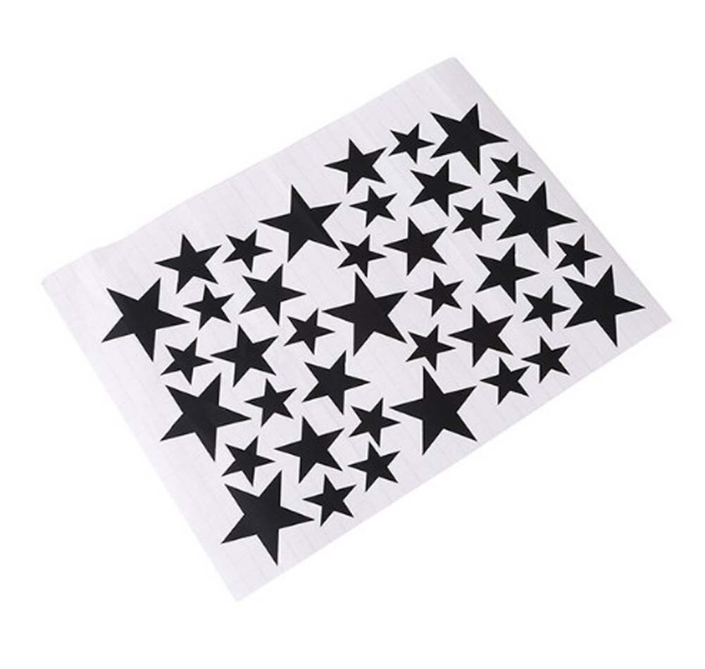 Newest Gold Black Slivers White Stars Print Wall S... – Vicedeal