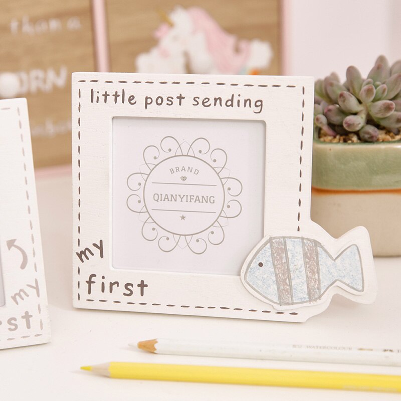 Scandinavische witte houten fotolijsten, wandfotol... – Vicedeal