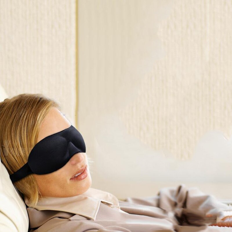 Sleep Eye Mask Sleeping Eye Blindfold Black Travel... – Vicedeal