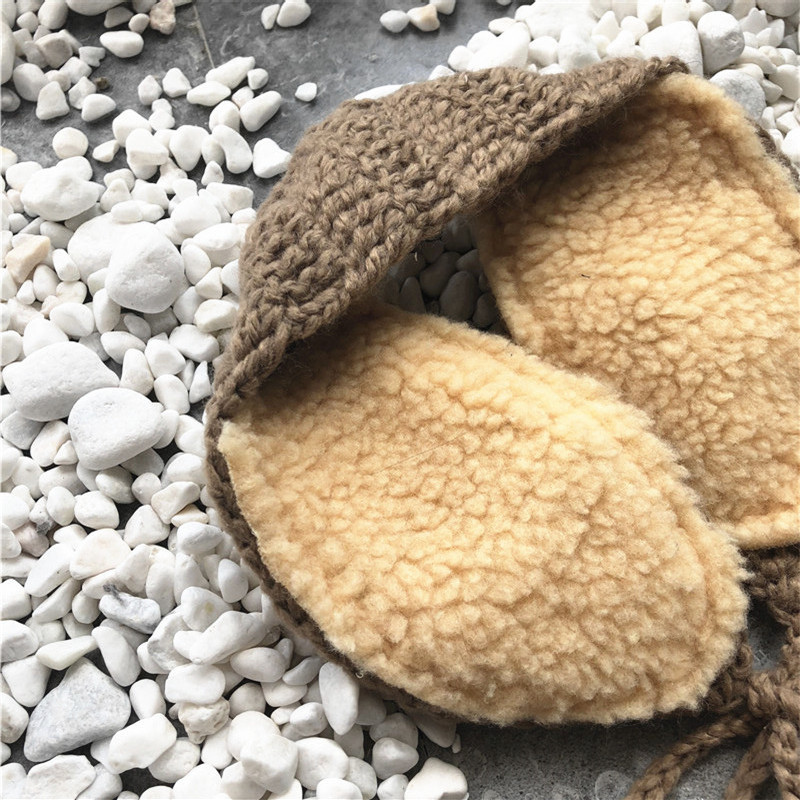 Vintage wool ear muff lovely tie with autumn and w... – Grandado