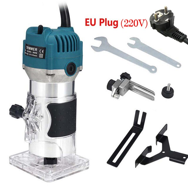 EU UK US Plug 800W Woodworking Electric Trimmer Wo... – Vicedeal