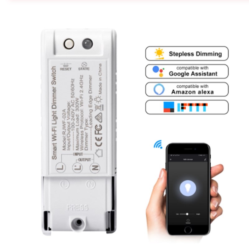 1-5pcs Smart Voice Control Wifi Dimmer for Light S... – Grandado