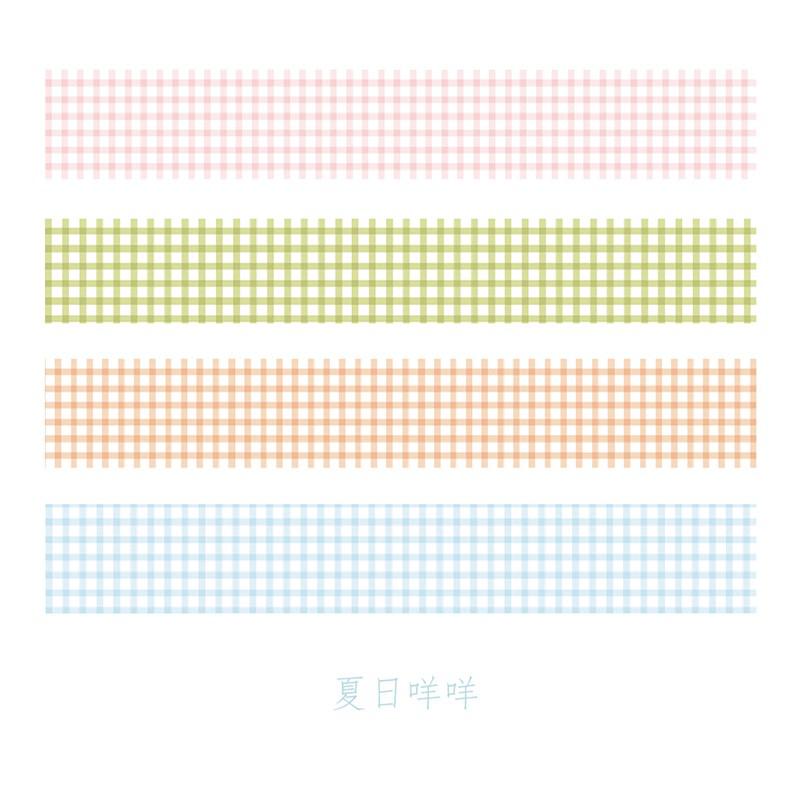 4 Rolls Washi Tape Set 20mm Wide Basic Pattern Jap... – Vicedeal