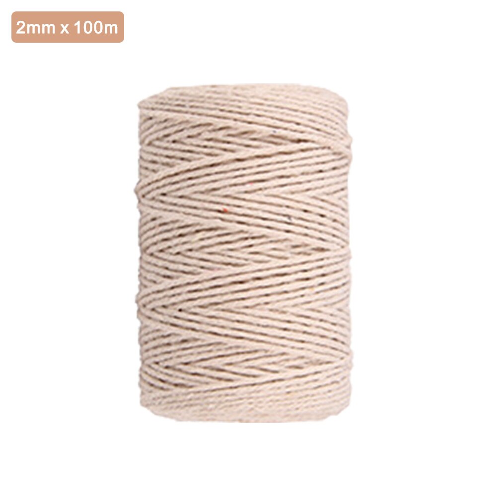 DIY Craft Tying Twisted Beige Crochet Macrame Stri... – Vicedeal
