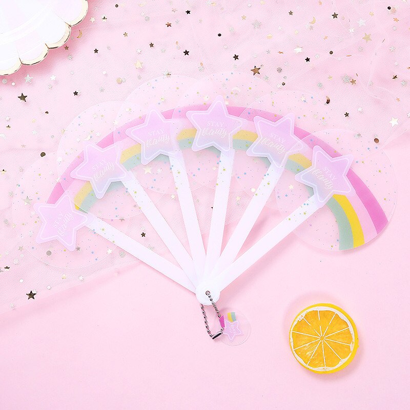 Summer cute fan 6 fold cartoon folding student por... – Grandado