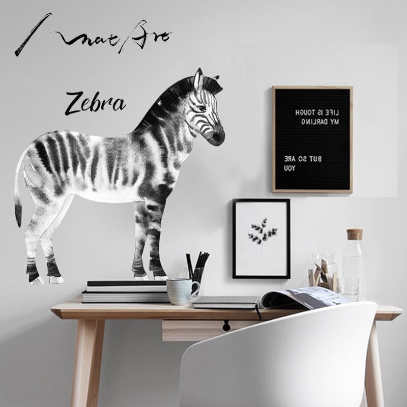 Horse Zebra wall sticker Modern black and white ho... – Vicedeal