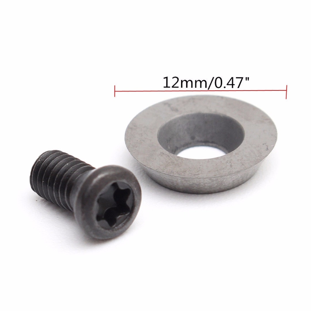 Turning Tool Round Carbide Insert with Screw 12mm ... – Grandado