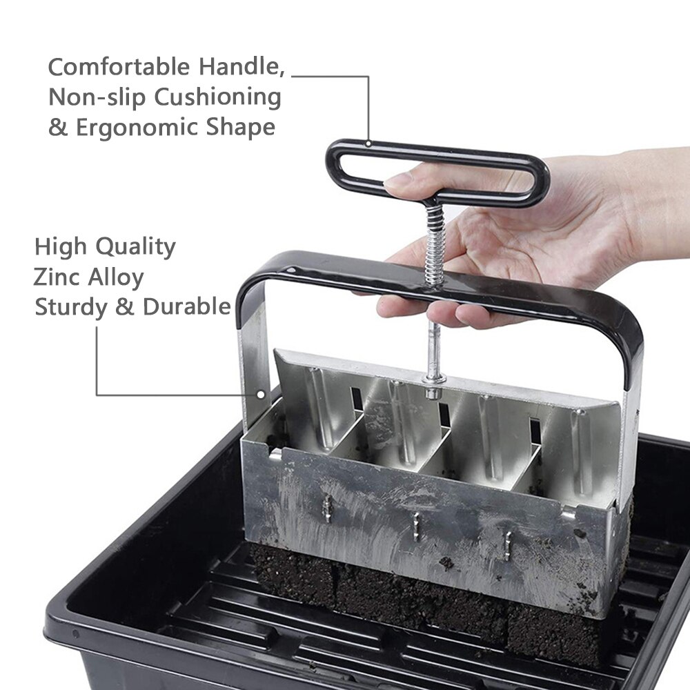 Handheld Manual Quad Soil Blocker 2 Inch Soil Bloc... – Vicedeal