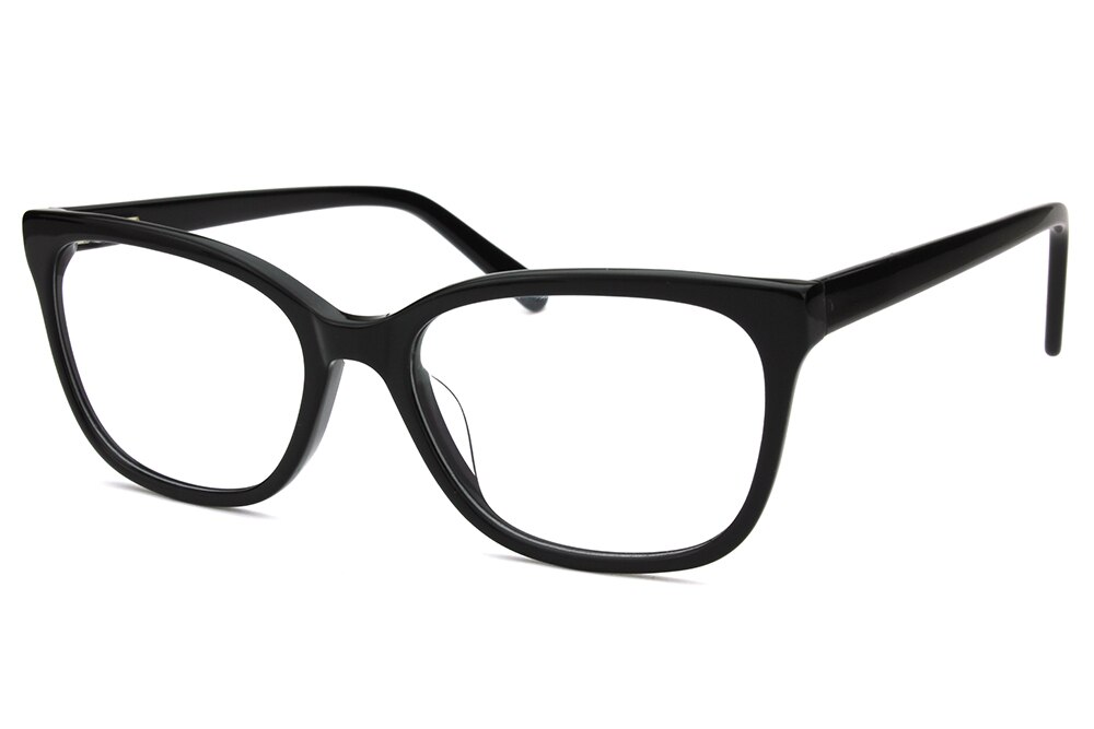 Stijlvolle Zwarte Omrande Cat Eye Brilmonturen Voo... – Vicedeal