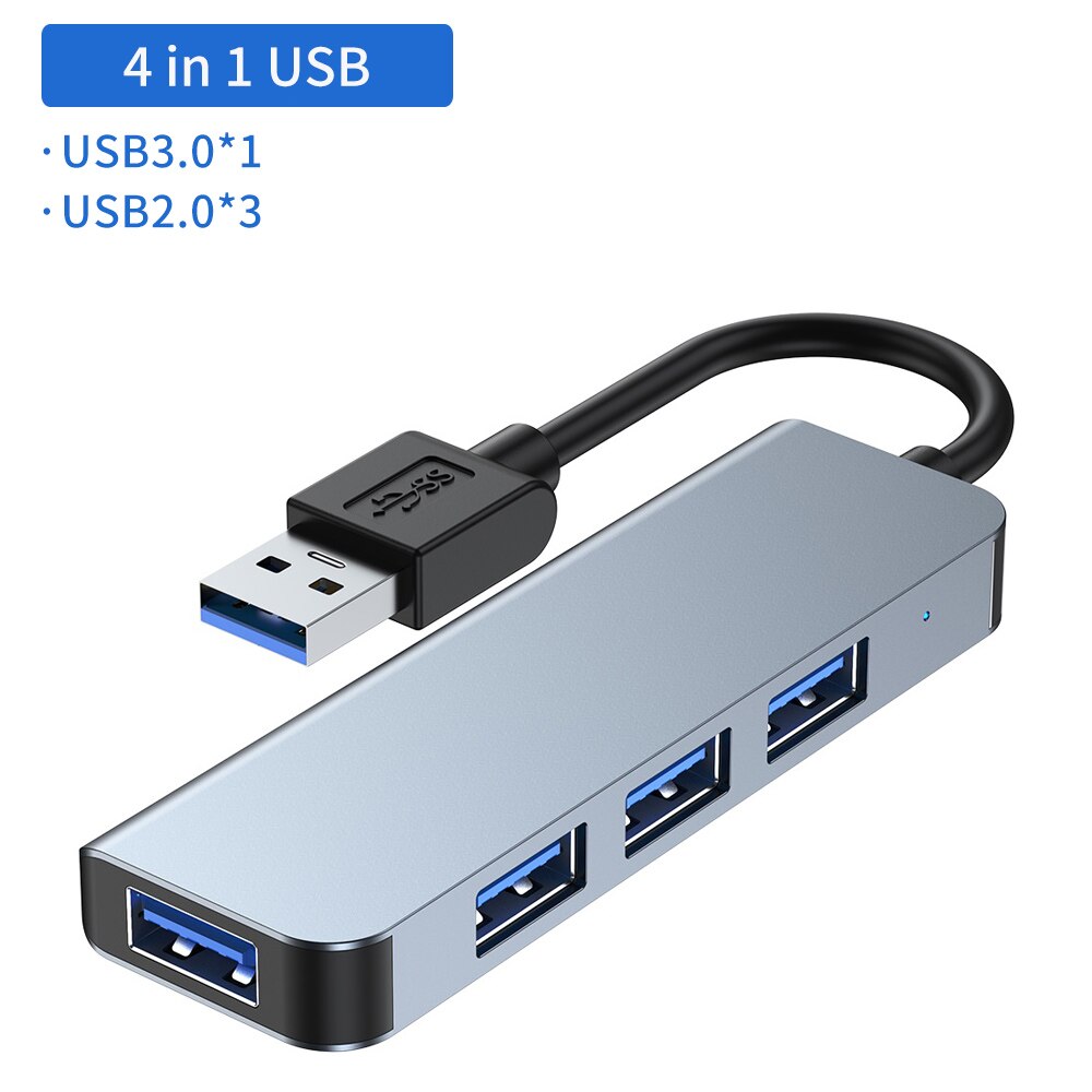 Hub Usb Naar Type C Adapter Usb 3.0 Splitter Meerd... – Grandado