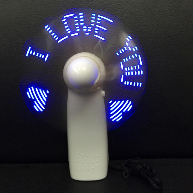Mini USB Handheld Fan Gadgets Flashing I Love You ... – Vicedeal